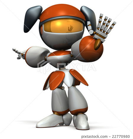 Cute robot to reject something - Stock Illustration [22770980] - PIXTA