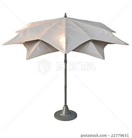 Modern beach umbrella, back view - Stock Illustration [22779631] - PIXTA