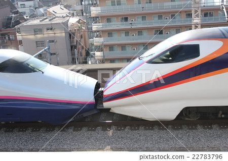JR East E2 Series Tohoku Shinkansen Yamabiko &... - Stock Photo ...