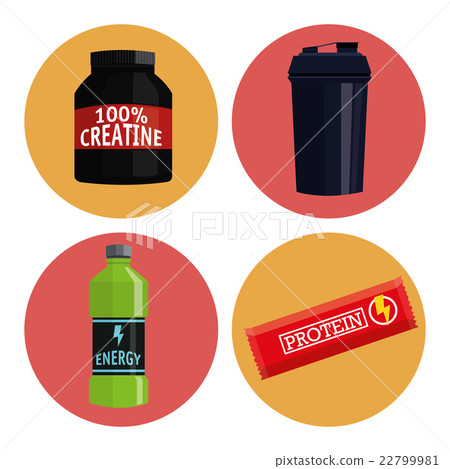 Icon of Protein Supplement design, vector - Stock Illustration ...