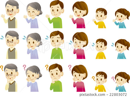 Three generations family icon - Stock Illustration [22803072] - PIXTA