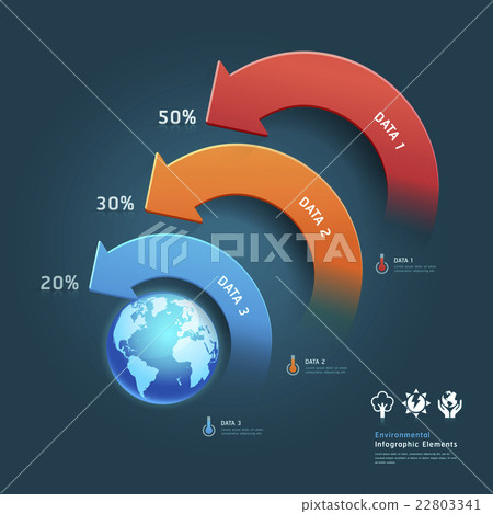 Infographics environmental protection global map. - Stock Illustration ...