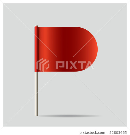 Red Flag. Vector illustration. - Stock Illustration [22803665] - PIXTA