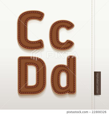 Alphabet Leather Skin Texture. vector illustration - Stock Illustration ...