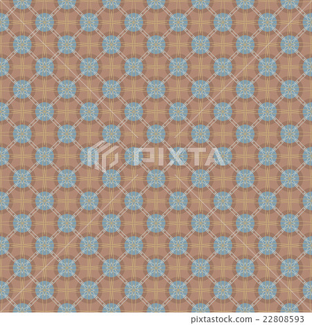 Brown And Blue Graphic Seamless Pattern Vector. - Stock Illustration ...