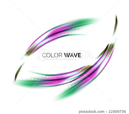 Shiny color wave - Stock Illustration [22809736] - PIXTA