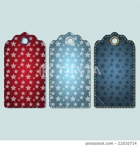 Set of star tag, Greeting card, vector invitation - Stock Illustration ...