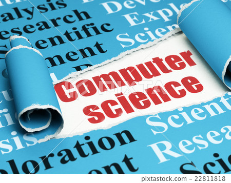 Science concept: red text Computer Science under - Stock Illustration ...