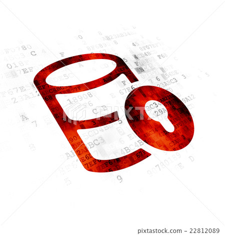 Programming concept: Database With Lock on Digital - Stock Illustration [22812089] - PIXTA