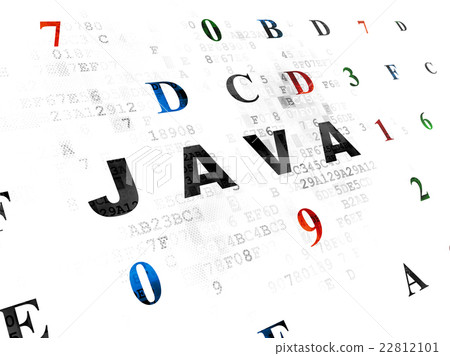 Database concept: Java on Digital background - Stock Illustration ...
