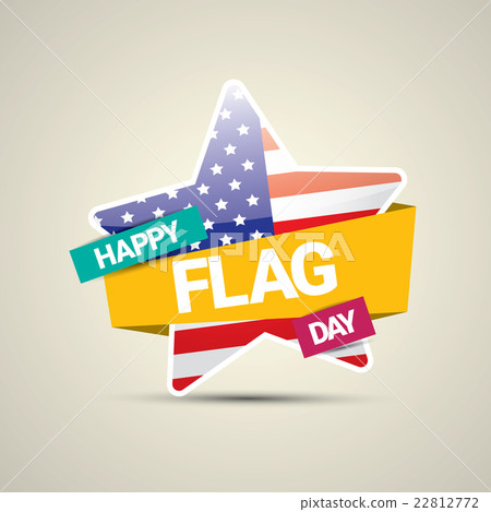 Happy flag day vector background. - Stock Illustration [22812772] - PIXTA