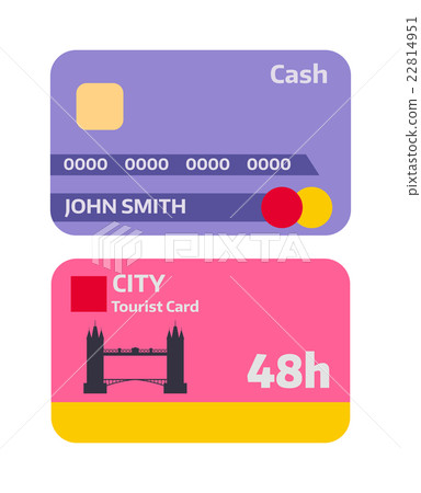 Flat vector money card isolated on white - Stock Illustration [22814951 ...
