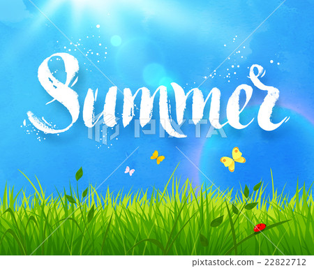 Summer word lettering - Stock Illustration [22822712] - PIXTA