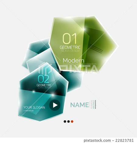 Shiny colorful geometric business abstract - Stock Illustration ...