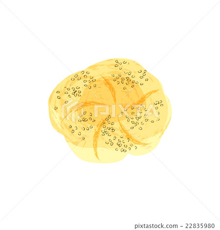 Pan / Kaiser roll - Stock Illustration [22835980] - PIXTA