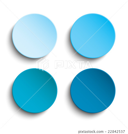 Blue circle empty banner on white background. - Stock Illustration ...