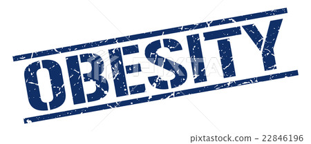 obesity blue grunge square vintage rubber stamp - Stock Illustration ...