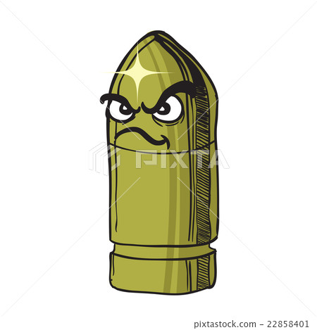 angry bullet - Stock Illustration [22858401] - PIXTA