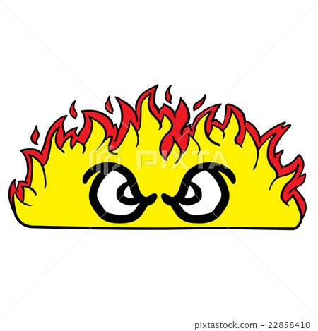 angry looking fire - Stock Illustration [22858410] - PIXTA