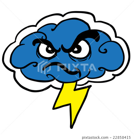 angry storm cloud - Stock Illustration [22858415] - PIXTA
