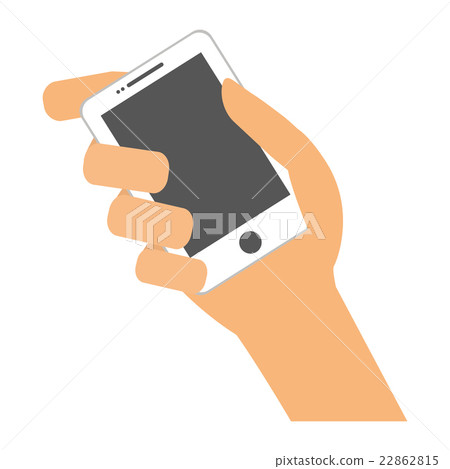 hand on device icon , vector - Stock Illustration [22862815] - PIXTA