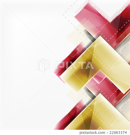 Colorful glossy arrow shapes. Abstract background - Stock Illustration ...