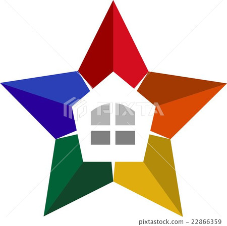 logo illustration star real estate - Stock Illustration [22866359] - PIXTA
