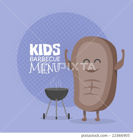 Kids restaurant menu cardboard character. Funny - Stock Illustration ...