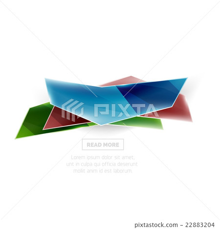 Vector geometric shape ad promo banner - Stock Illustration [22883204 ...