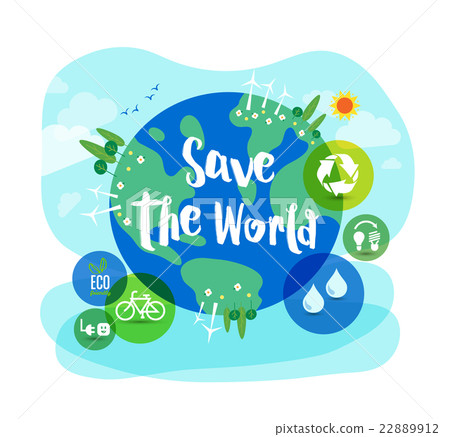 Save the World illustration - Stock Illustration [22889912] - PIXTA