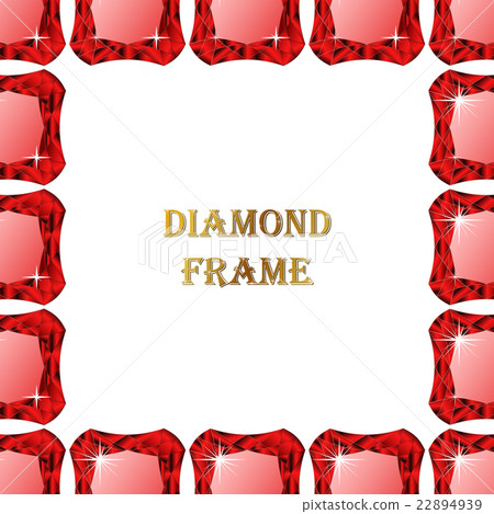 Ruby square frame - Stock Illustration [22894939] - PIXTA