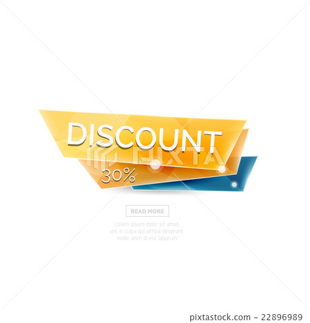 Vector geometric shape ad promo banner - Stock Illustration [22896989 ...