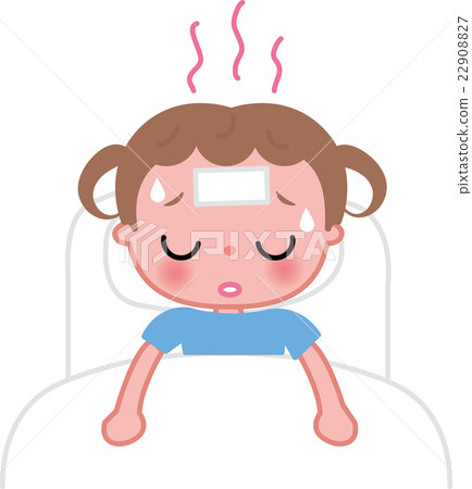 Child fever summer cold - Stock Illustration [22908827] - PIXTA
