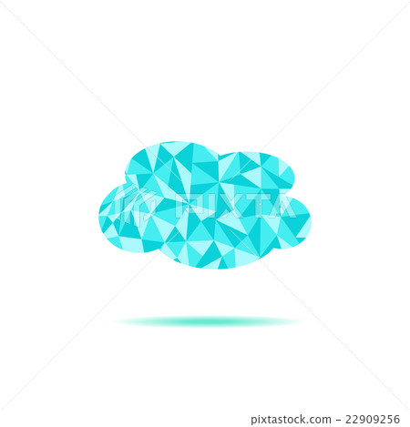 Cloud geometric icon - Stock Illustration [22909256] - PIXTA
