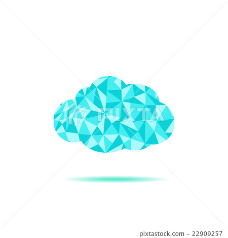 Cloud geometric icon - Stock Illustration [22909257] - PIXTA