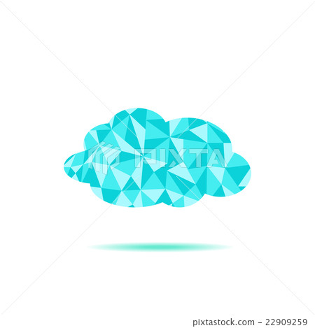 Cloud geometric icon - Stock Illustration [22909259] - PIXTA