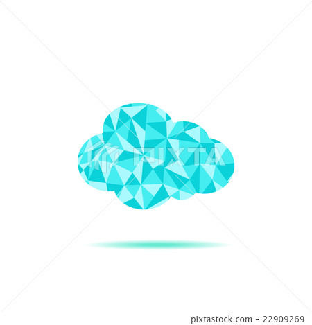 Cloud geometric icon - Stock Illustration [22909269] - PIXTA