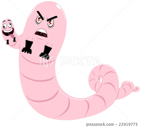 Evil Two Headed Worm With Gloves - Stock Illustration [22919773] - PIXTA
