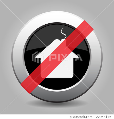 gray chrome button - no home - Stock Illustration [22938176] - PIXTA