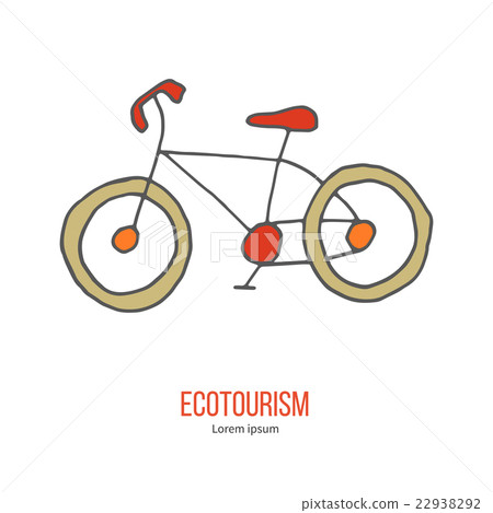 Vector ecotourism design element isolated on white - Stock Illustration ...