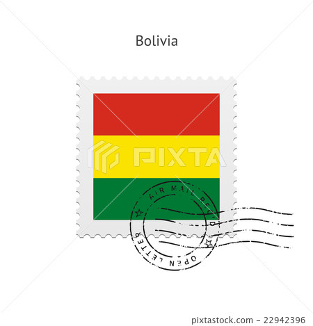 Bolivia Flag Postage Stamp. - Stock Illustration [22942396] - PIXTA