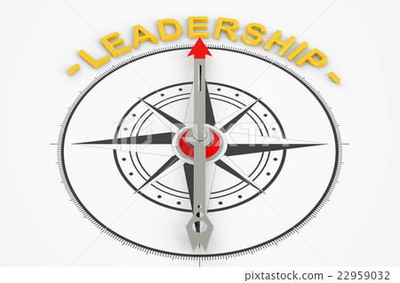 Leadership compass concept, 3D rendering - Stock Illustration [22959032 ...