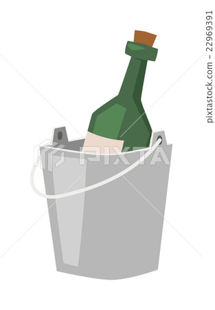 champagne bucket vector illustration. - Stock Illustration [22969391 ...