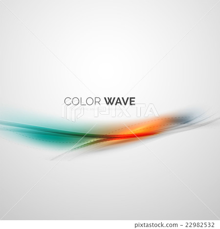 Color wave vector element - Stock Illustration [22982532] - PIXTA