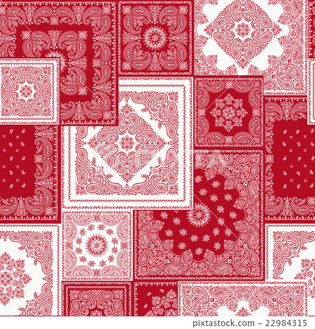 Bandana patchwork - Stock Illustration [22984315] - PIXTA