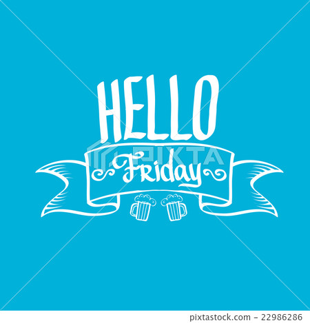 happy friday vector background. - Stock Illustration [22986286] - PIXTA