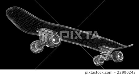 skateboard on background - Stock Illustration [22990242] - PIXTA