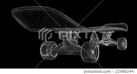 skateboard on background - Stock Illustration [22990244] - PIXTA