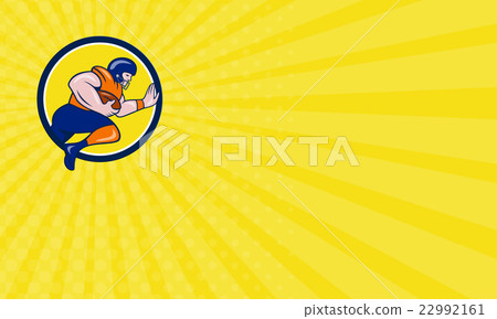 Business card American Football Running Back - Stock Illustration ...