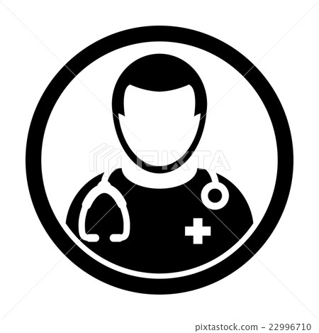 Doctor Icon - Physician, Medical, Healthcare Icon - Stock Illustration ...